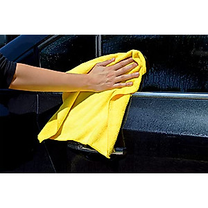 Kirkland Signature Ultra High Pile Premium Microfiber Towels, 36 Count (Pack of 1), Yellow - 713160