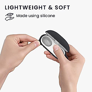 kwmobile Silicone Case Compatible with Beats Studio Buds - Case Protective Cover for Headphones - Black