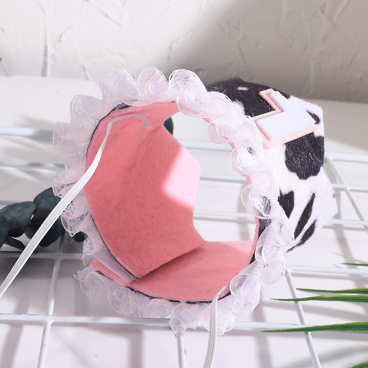 Pink Cow Birthday Party Hat/Crown - Western-Themed First Birthday Crown for Baby Girl, Party Decorations and Photo Props