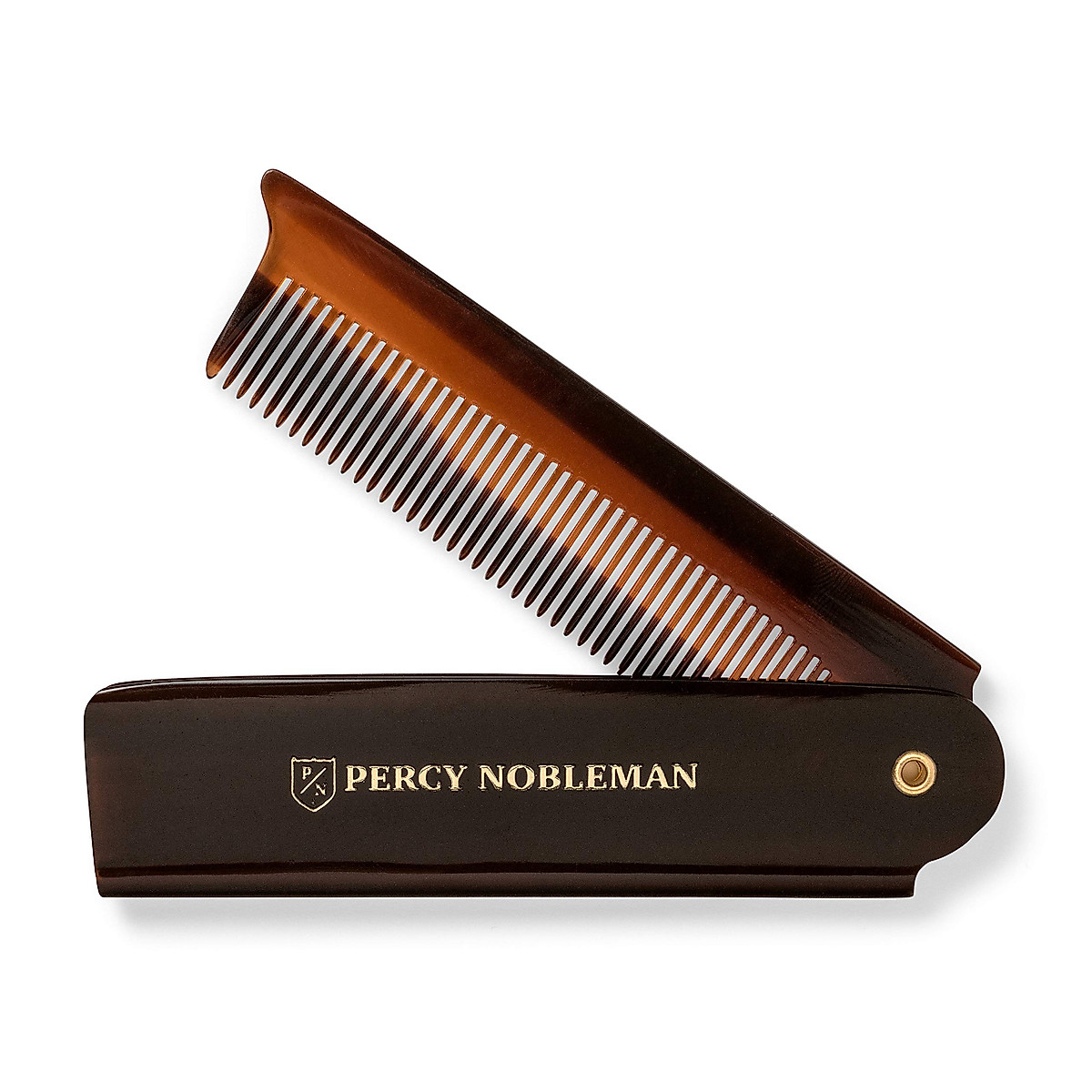 Acetate Folding Beard & Hair Comb by Percy Nobleman, Ideal for use on Beards & Hair.
