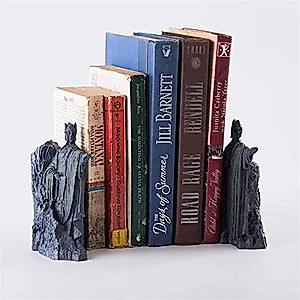 Bookend Supports HeavyDuty ， Book Ends Bookends Book Shelves, Hobbit Third Gate of Resin Statue Bookends Home Decoration Anime Fans Gift