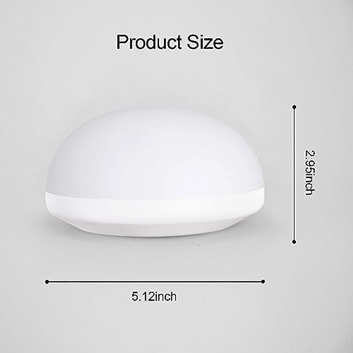 OOWOLF LED Night Lights for Kids Rechargeable Bedside Lamp with Color Changing Mode Dimmable Touchable Ambient Light for Reading, Sleeping, and Relaxing