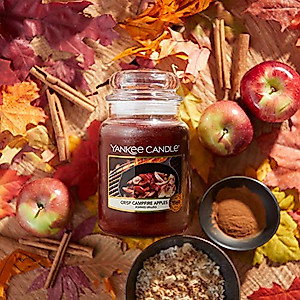 Yankee Candle Scented Candle, Crisp Campfire Apples Large Jar, Burn Time: Up to 150 Hours, Large Jar Candle