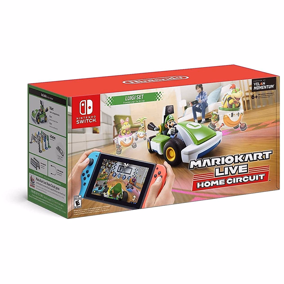 Nintendo Switch HACRRMBAA-cr Mario Kart Live: Home Circuit - Luigi Set Edition (Renewed)