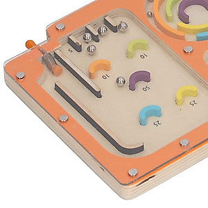 doder Portable Pinball Game Skill Development Pinball Maze Game Bright Color for Boys Girls for Travel (L)