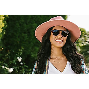 Peepers by PeeperSpecs Women's Neptune Sun Round Polarized Sunglasses-No Correction, Tortoise/Pink, 50 mm + 0