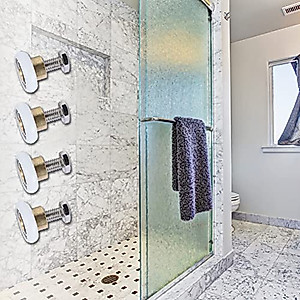 4 Sets Shower Door Rollers, Shower Door Replacement Parts Screen Door Roller Runners Wheels Bathroom Glass Door Sliding Rollers Wheel, 19mm x 5mm