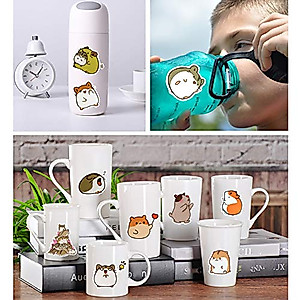 Hamster Stickers Pack 50pcs Waterproof Laptop Sticker Vinyl Decals for Kids Phone Case Water Bottle Stickers for Teens Girls Adults Cool Aesthetic Skateboard Stickers