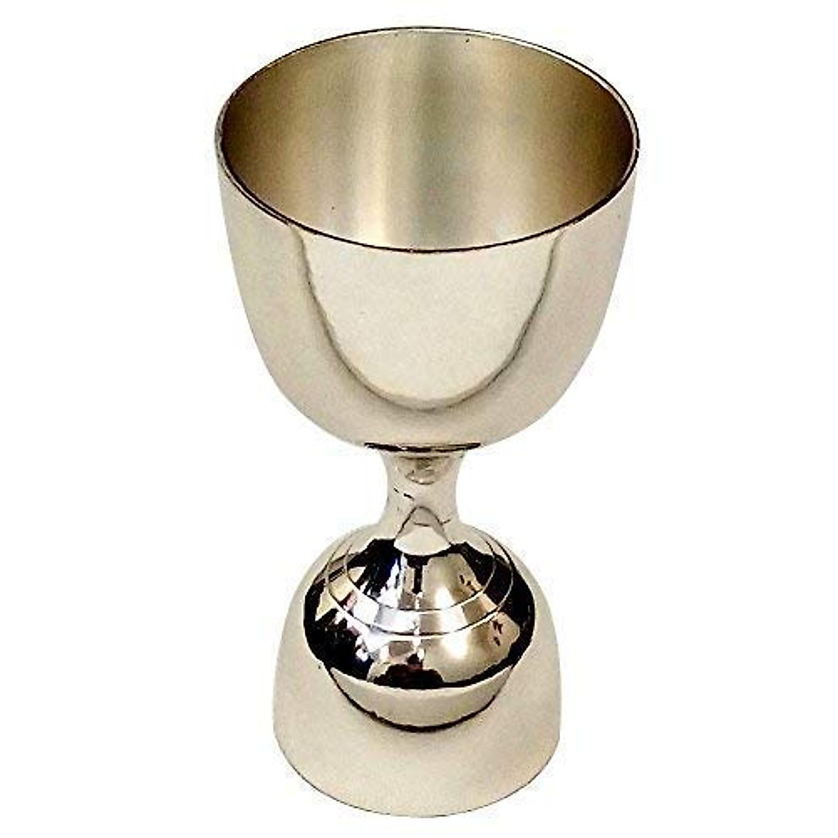 Stainless Steel Jigger shot glass Double Sided Peg Measure (60ml and 30ml, Silver)