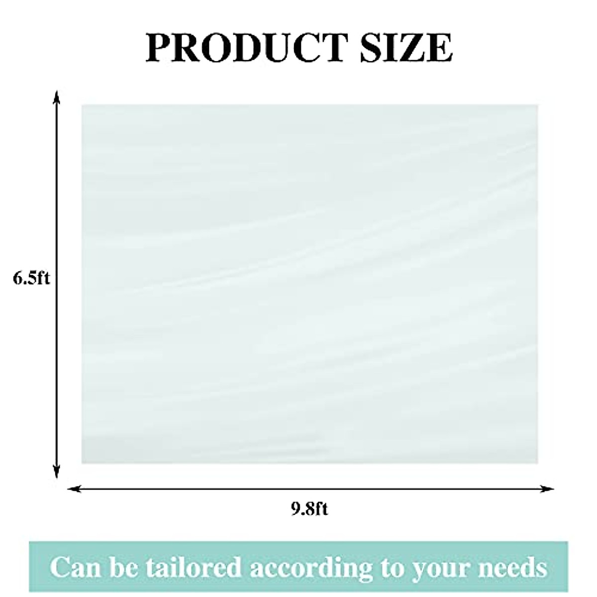 SHANGXING 2 Pack Greenhouse Clear Plastic Film-6.5 x 9.8 Ft Polyethylene Greenhouse Plant Cover Sheeting UV Resistant for Horticulture,Garden and Agriculture (2pcs)