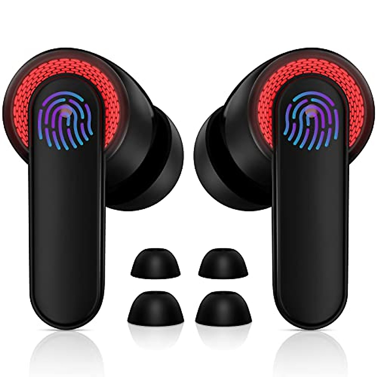 ACAGET True Wireless Earbuds Bluetooth Headphones for Samsung Galaxy A71 Case Heavy Duty Protective Armor Shockproof Non-Slip Bumper Case Noise Cancelling Earphones Stereo Bass with Mic Headphone