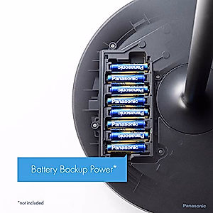 Panasonic HomeHawk FLOOR Home Monitoring HD Camera for Senior Care, Motion Detection Night Light, 2-way Talk, 24/7 Live View + Secure Recording, Alexa Compatible - KX-HNC850 (Black Satin)