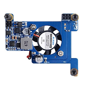 GeeekPi PoE HAT for Raspberry Pi 4, Support IEEE 802.3af or 802.3at PoE Standard, with Cooling Fan 30x30x7mm for Raspberry Pi 4 Model B / 3B+ 3B Plus
