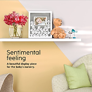 GLM Premium Baby Shower Guest Book with Welcome Sign & 50 Hearts - Perfect Keepsake Memory Book for Boy & Girl Baby Shower Decorations, Alternative to Traditional Guest Books!