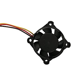 2-Pack 50000Hours Lifetime 3wires DC Fans DC 5V Cool Blower Fan Kit 4010 5015 Extruder Hotend Cooler Radiator Left Hotend Fan, Front Hotend Fan for Prusa i3 MK3 MK3S MK2/2.5 3D Printer