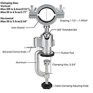 OCGIG 360 Degree Bench Clamp Vises Grinder Holder Electric Drill Stand Holder for Universal Work