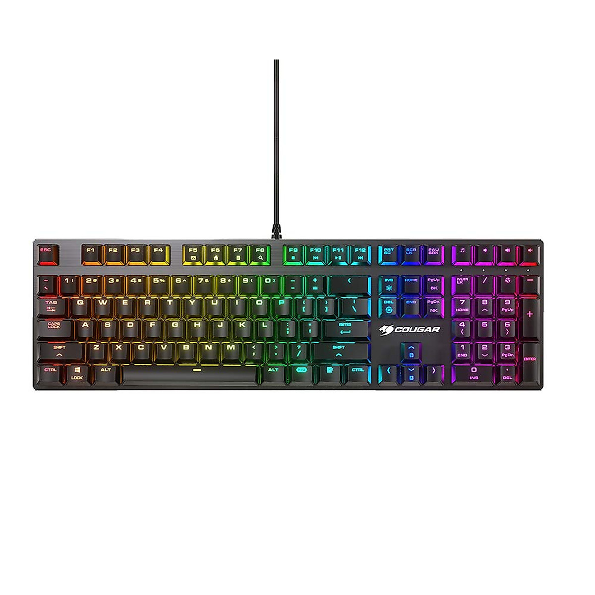 COUGAR VANTAR MX CGR-VANTAR MX-3 Gaming Keyboard, Blue Switches, RGB Backlight, Original Low Profile Mechanical Switch