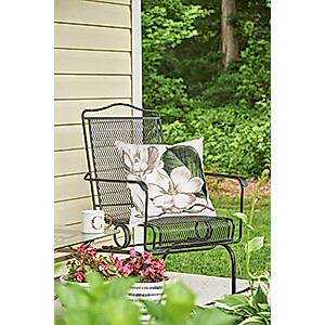 C&F Home Colonial Williamsburg Southern Magnolia Flower Premium Indoor/Outdoor Pillow Decor Decoration Accent Throw Pillow 18" x 18" Cream