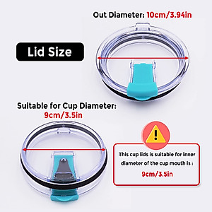 Replacement Tumbler Lids, 30Oz Spill Proof and Splash Resistant Lid For YETI Rambler Tumbler, SOEOR Tumbler, Ozark Trail cup and other brands Vacuum insulation stainless steel Tumblers