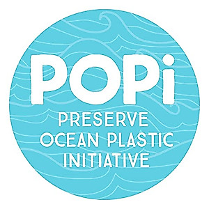 Preserve POPi Shave 5 Razor System Made with Recycled Ocean Plastic and 5-blade cartridge, Neptune Green