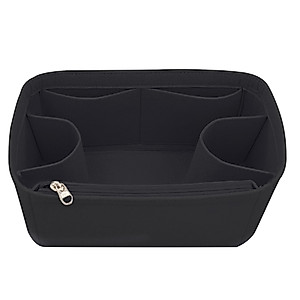 Lckaey Purse organizer for rubber beach bag with Borg bag handbags organizers Y015-black-L