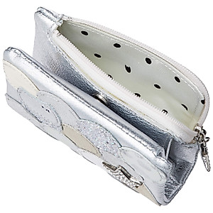 Tsumorichisato Folding Wallet, Mini Wallet, New Multi-Dots, Silver