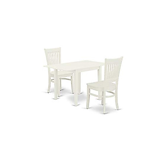 East West Furniture NDVA3-LWH-W Dining Set