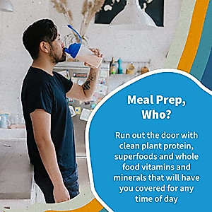 Tasty Organic Vanilla Meal Replacement Shake Vegan - Garden of Life - 20g Complete Plant Based Protein, Greens, Digestive Enzymes, Pro & Prebiotics for Easy Digestion – Non-GMO, Gluten-Free, 2.3 LB,Packaging may vary