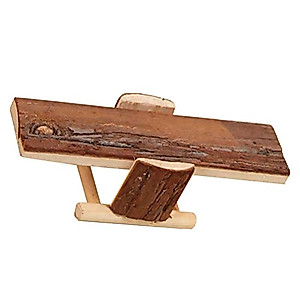 balacoo Climbing Toys Hamster Seesaw Toy Wooden Small Animals Seesaw Platform Playing Toys Hamster Climbing Exercise Cage Toys for Rabbit Guinea Pig Chinchilla Bunny Hamster Hamster Supplies