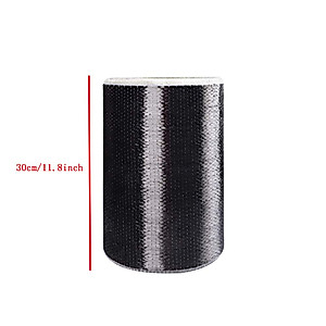 SOFIALXC Carbon Fiber Fabrics Cloth Sheet 300g/m²,30cmx333cm/0.98ft x10.9ft