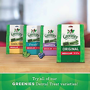 Greenies Aging Care TEENIE Natural Dental Care Dog Treats, 27 oz. Pack (96 Treats)