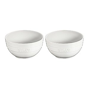 STAUB Ceramics Universal Bowl Set, 6.5-inch, White