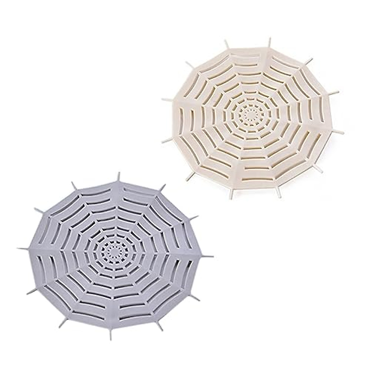 Outanaya 5pcs Hair Stopper Sink Sewer Filter Spider Web Shaped Filter Strainer Floor Drain Stopper Kn Filter Drainer Filter Drain Filter Screen Basket Bathtub Plug Hair Receiver Drain Plug