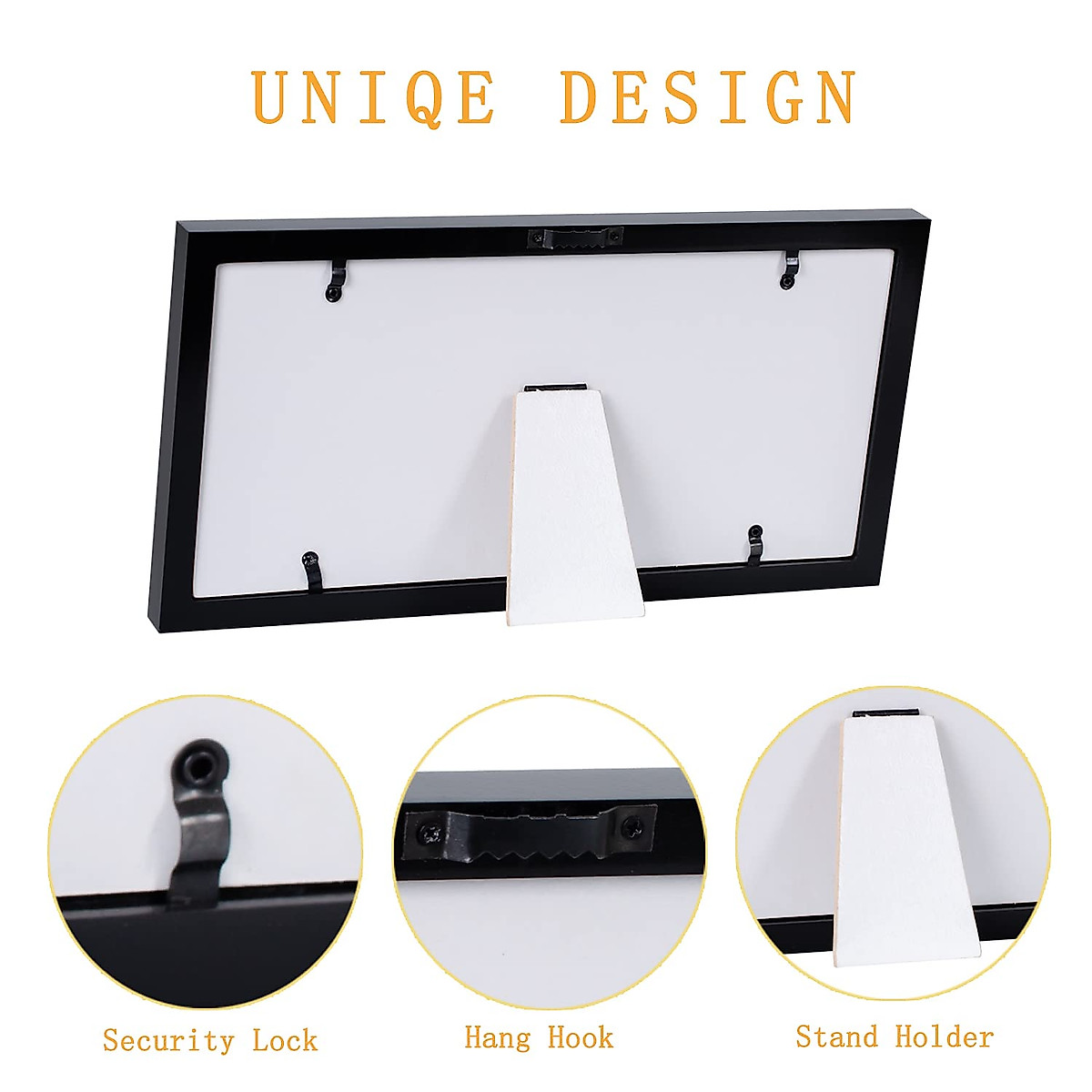 Baby Ink Hand and Footprint Kit, Newborn Handprint Photo Frame Kit with 2 Clean-Touch Ink Pad, Gender-Neutral Baby Keepsake, Baby Foot and Hand Mold Kit, Baby Nursery Décor for New and Expecting