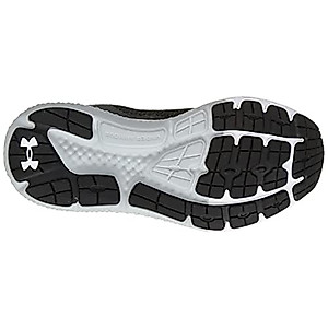 Under Armour Men's Charged Rogue 3 4E Running Shoe, (002) Black/Mod Gray/White, 8