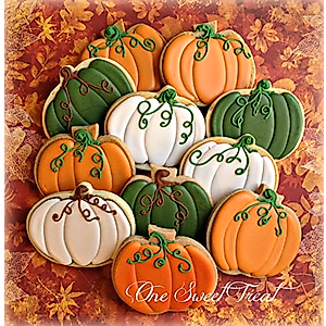 Pumpkin Cookie Cutters Set, 4", 3.22", 2" Large Fall Halloween Thanksgiving Cookie Cutters for Harvest Holiday Decoration Party Supplies