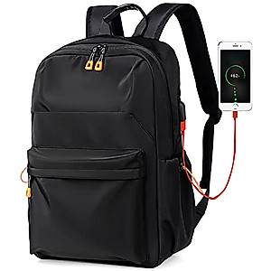 Lightweight Laptop Backpack for Men and Women, Sport Backpacks Travel College School Bookbag (Black)