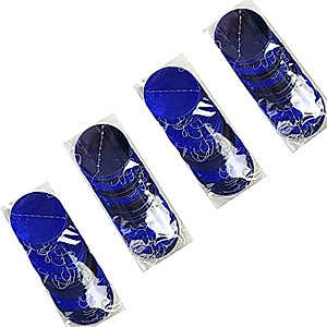 Autupy 4 Pack 52 feet Royal Blue Circle Garland Navy Blue Dots Paper Garland String Hanging Backdrop for Birthday Rustic Wedding Baby Shower Vintage Bachelorette Party