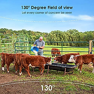 ieGeek Solar Security Camera Outdoor, Security Cameras Wireless Outdoor, Solar Rechargeable Battery Power Home Security Cameras, 1080p, Night Vision, PIR Motion Detection, 2-Way Talk, Wirefree, IP66