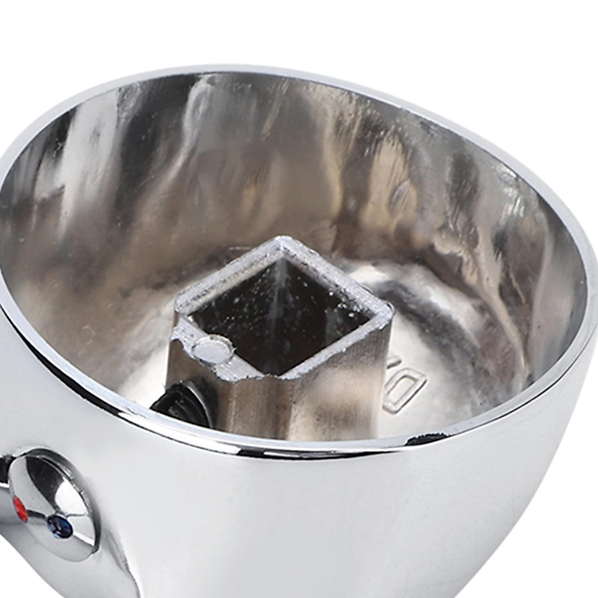 CYSFETENA Faucet Handle, Chrome Plating Zinc Alloy Long Tap Lever Handle Single Lever Faucet Lever Handle Ultra Wide Sink Faucet Handle Replacement for Bathroom Kitchen (35mm)