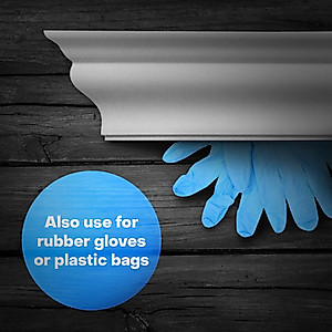 HealthyShelf White ABS Plastic MultiFold Paper Towel Dispenser - Wall Mount Shelf - Handy Multi-Use Decorative Shelf Dispenser for Bath, Kitchen, Laundry Room