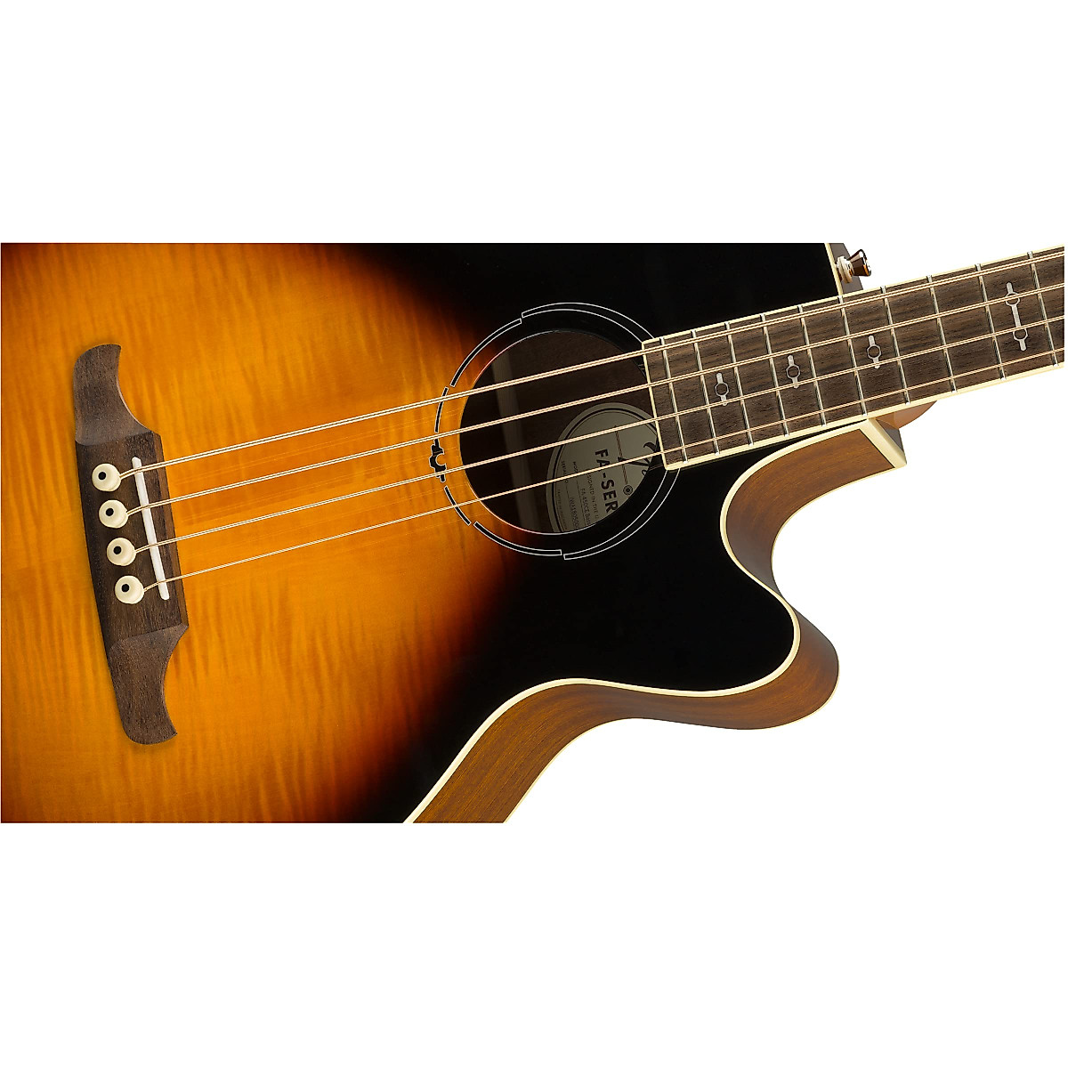 Fender FA-450CE Acoustic Bass, with 2-Year Warranty Sunburst, Laurel Fingerboard