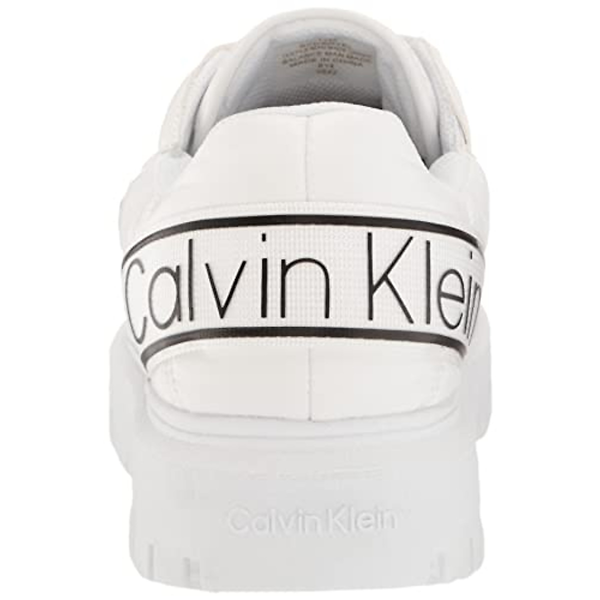 Calvin Klein Women's Danyel Sneaker, White, 11