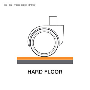 ES Robbins Natural Origin Rectangle Vinyl Chair Mat for Hard Floor, 46 by 60-Inch, Clear"