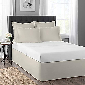 Today’s Home Pillow Shams Soft Microfiber Tailored Classic Styling, Standard, Ivory (2 Pack)