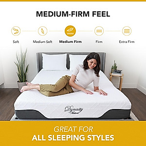 DynastyMattress 10-inch CoolBreeze Gel Memory Foam Mattress-E-King Size