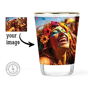 Custom Shot Glasses - Customized Shot Glass - Picture Shot Glasses - Wedding Shot Glass - Personalized Shot Glasses - Birthday Shot Glass