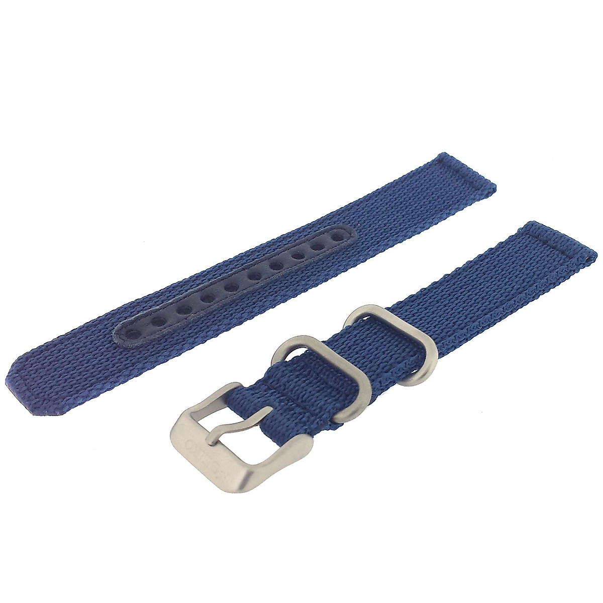 Seiko Original Nylon Blue Watch Band 18 millimeters- Model SNK807