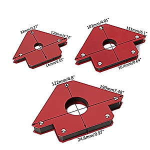 ZDBH Soldering Guns & Irons 25Lb Magnetic Arrow Welding Holder Clamp, 3 Angles Arc Welder Soldering Tool, Tool Case