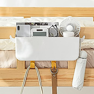 Clothes Moving Bags Student Dormitory Bedside Storage Storage Hanging Basket With Hook Large Capacity Compartmental Storage Hanging Storage Box under Storage Bins under Bed (A, One Size)